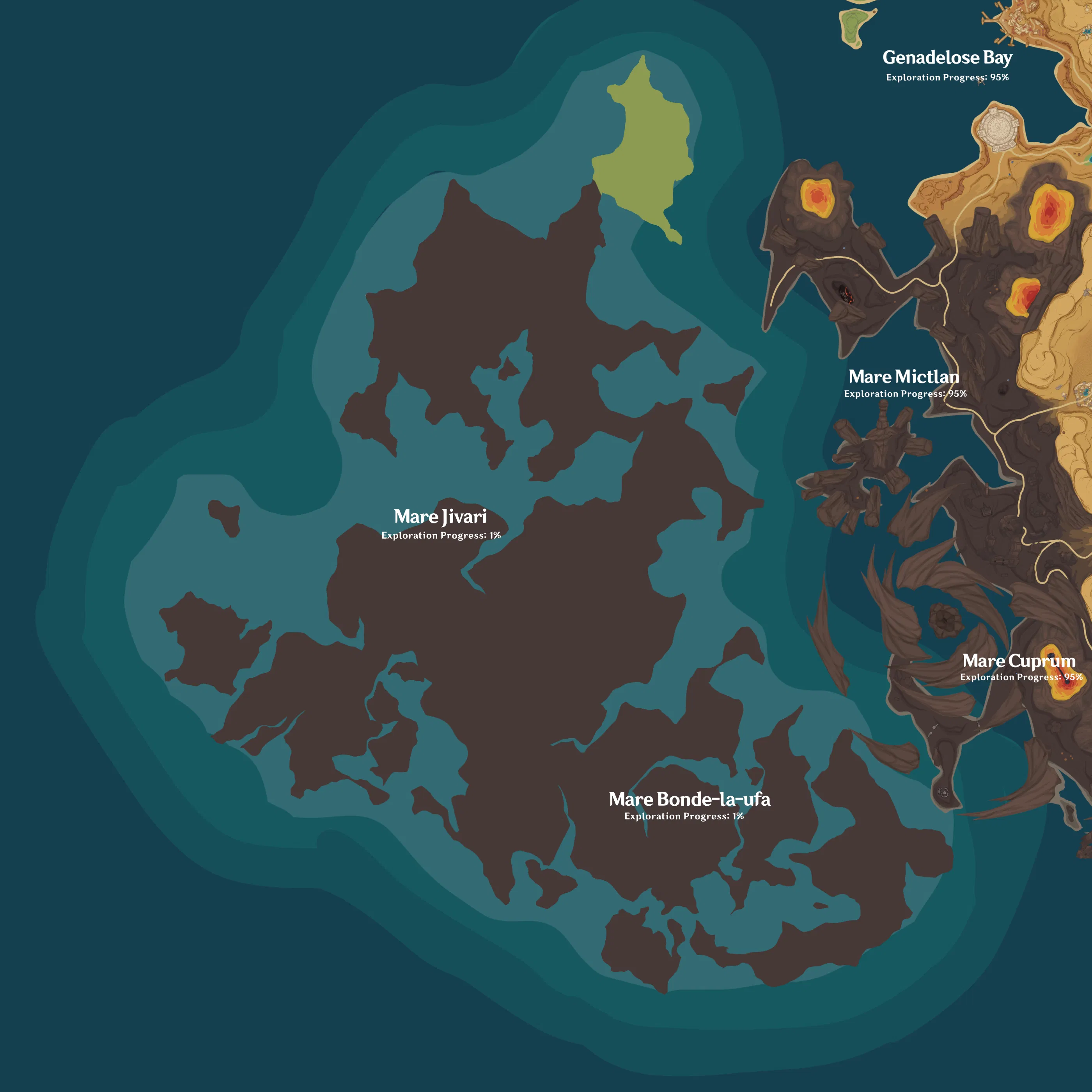 Natlan map WIP (Fanmade: means Not real lmao) - The Silent Sea of Ashes ...