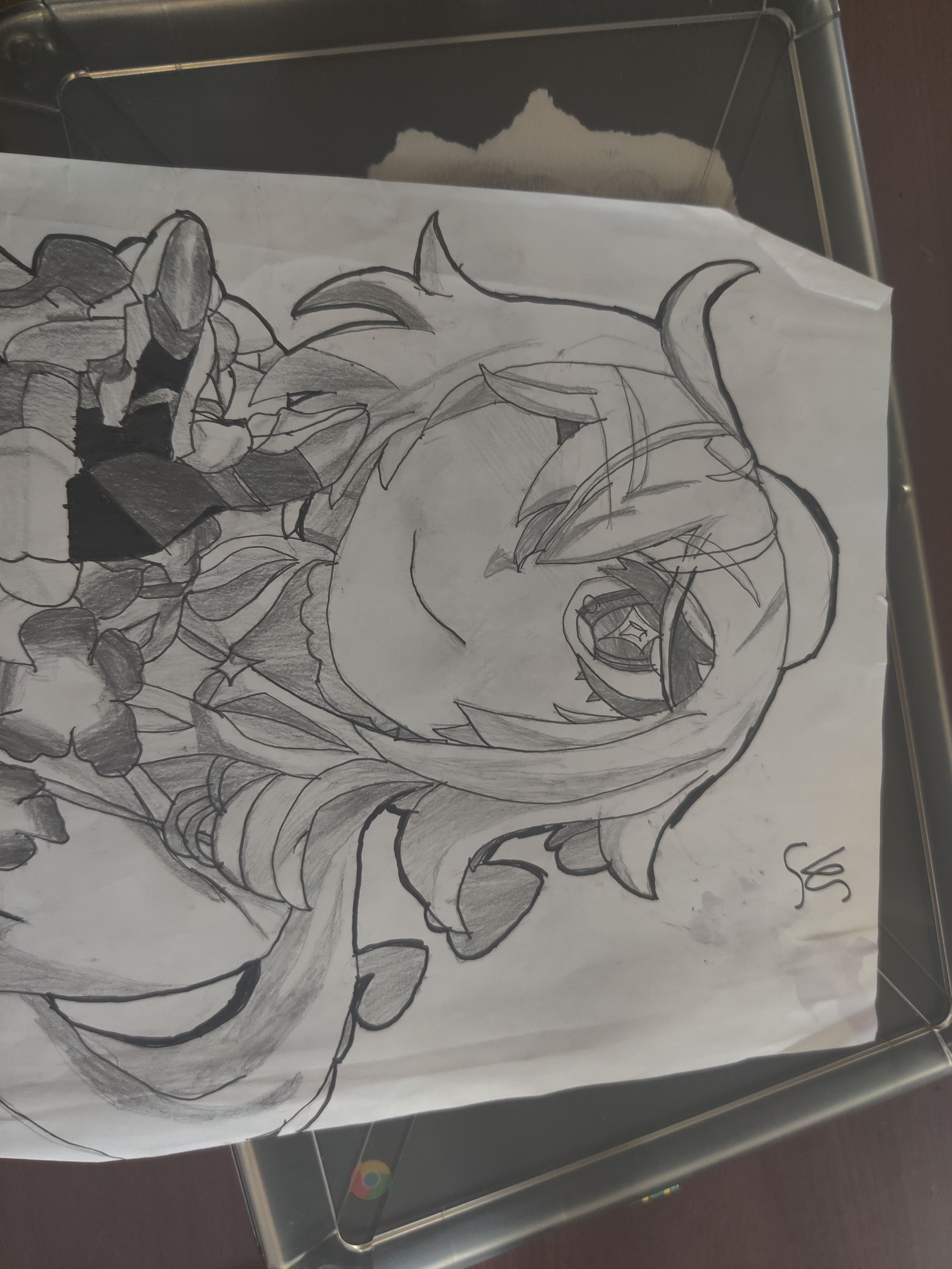 I did a traditional drawing of kiana Honkai Impact 3rd | HoYoLAB