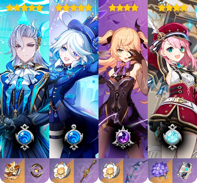 [4.2] Rotation ֎ -Hypercarry Neuvillette- ֎ Neuvillette Furina Fischl ...