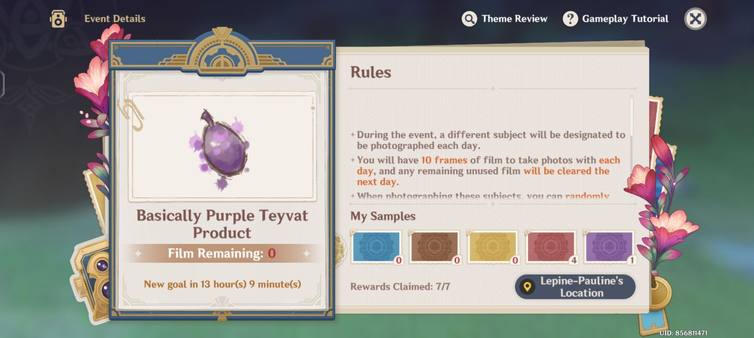 New event: Tuesday (purple teyvat product) Genshin Impact | HoYoLAB
