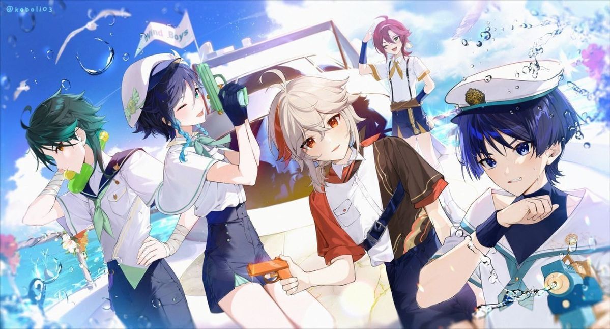 mwah anemo boys playing Genshin Impact | HoYoLAB