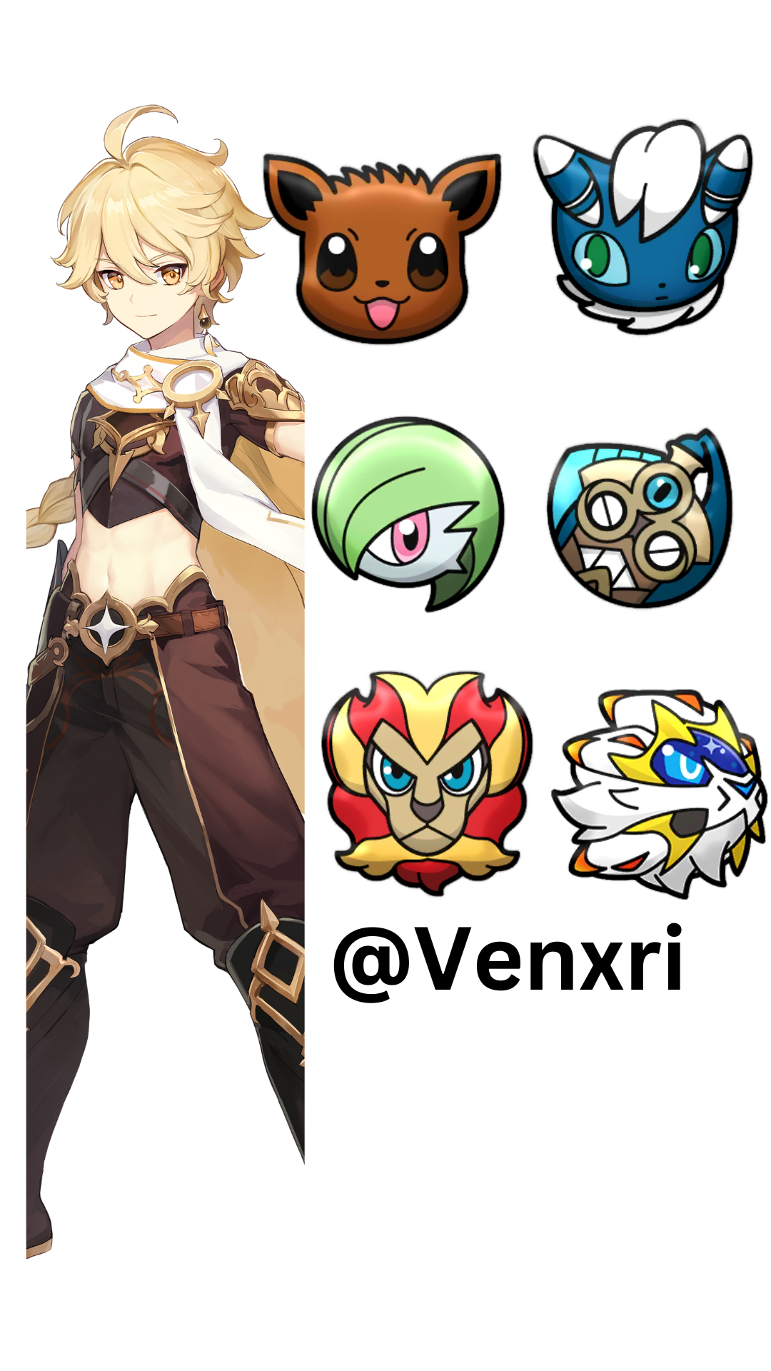 Giving Genshin Characters Pokemon(Travelers + My Team) Genshin Impact ...