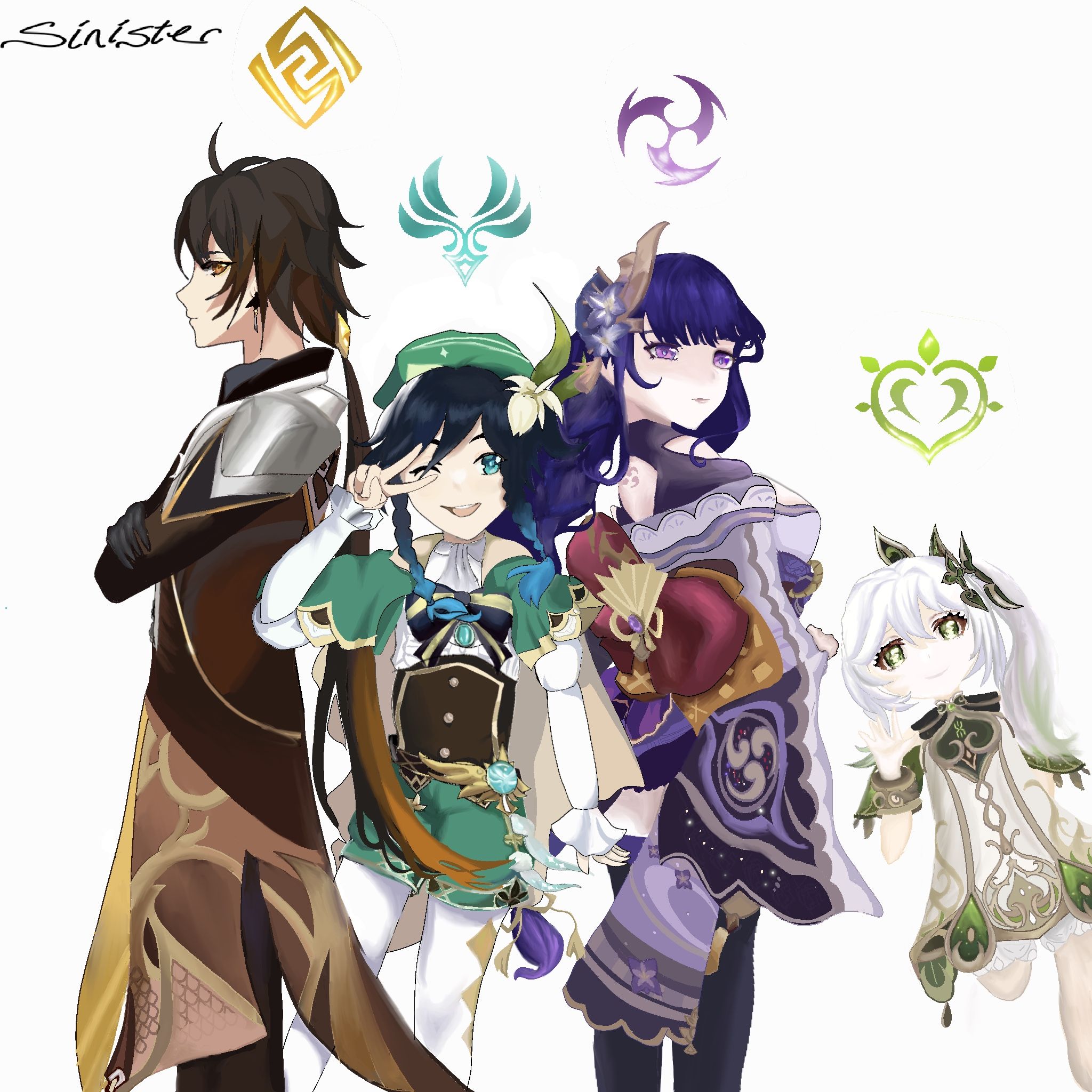 Archons Fanart! (ORIGINAL ARTWORK BY ME) Genshin Impact | HoYoLAB