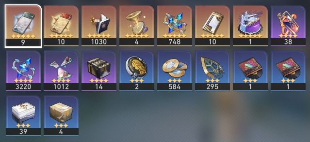 Share HSR Progress: [Inventory update] 🍀 Honkai: Star Rail | HoYoLAB