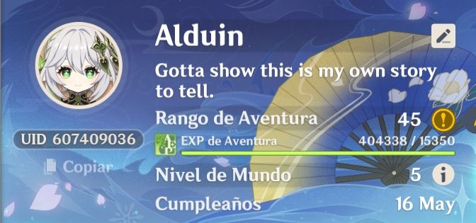 UID para que seamos amigos. Genshin Impact | HoYoLAB