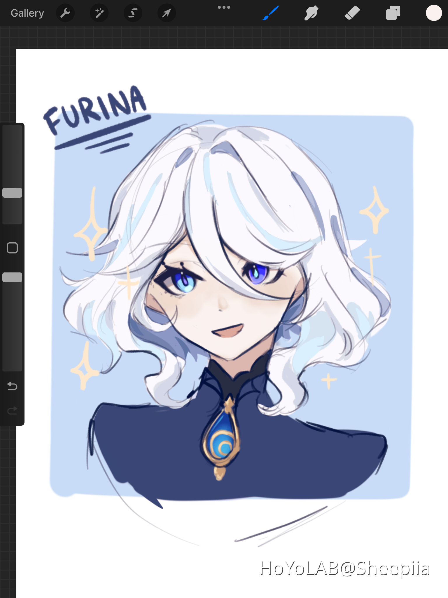 Furina doodle 💙 Genshin Impact | HoYoLAB