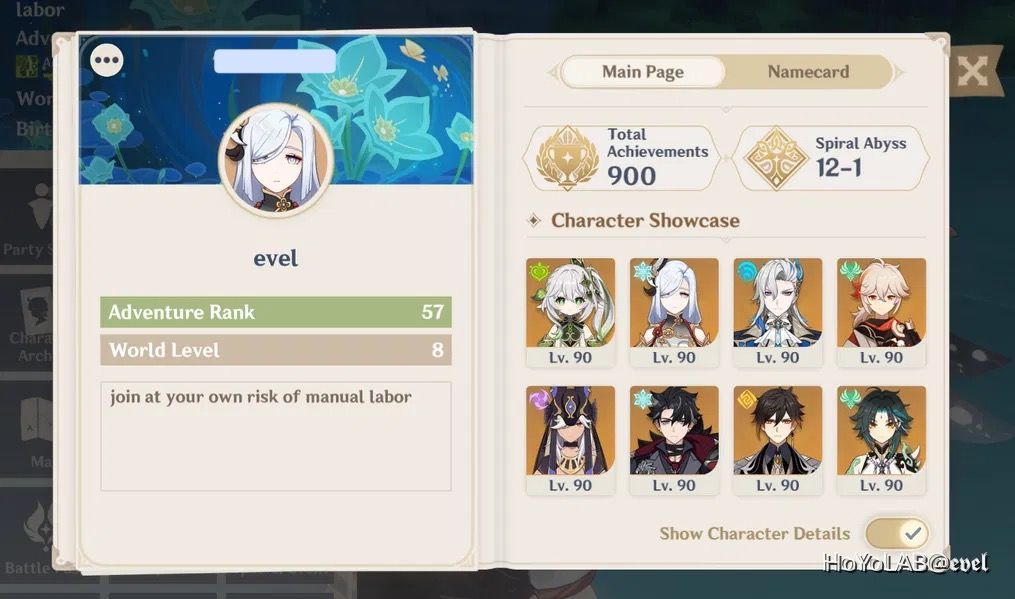 Finally leveled up AR's and hit 900 achievements 🎉 Genshin Impact | HoYoLAB