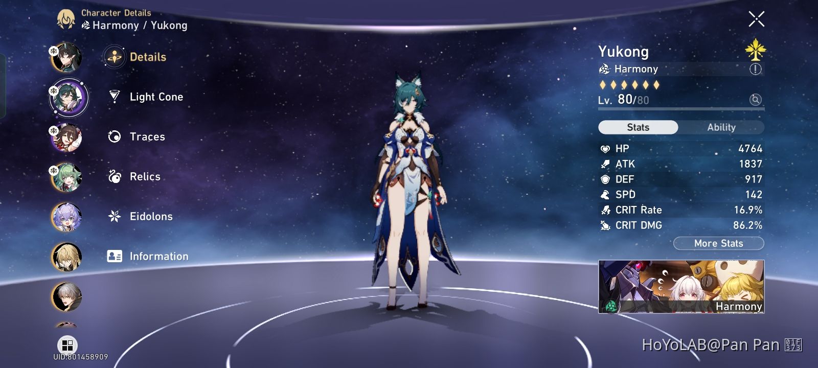 Advance foward Yu Kong ( Sharing my build character). Honkai: Star Rail ...