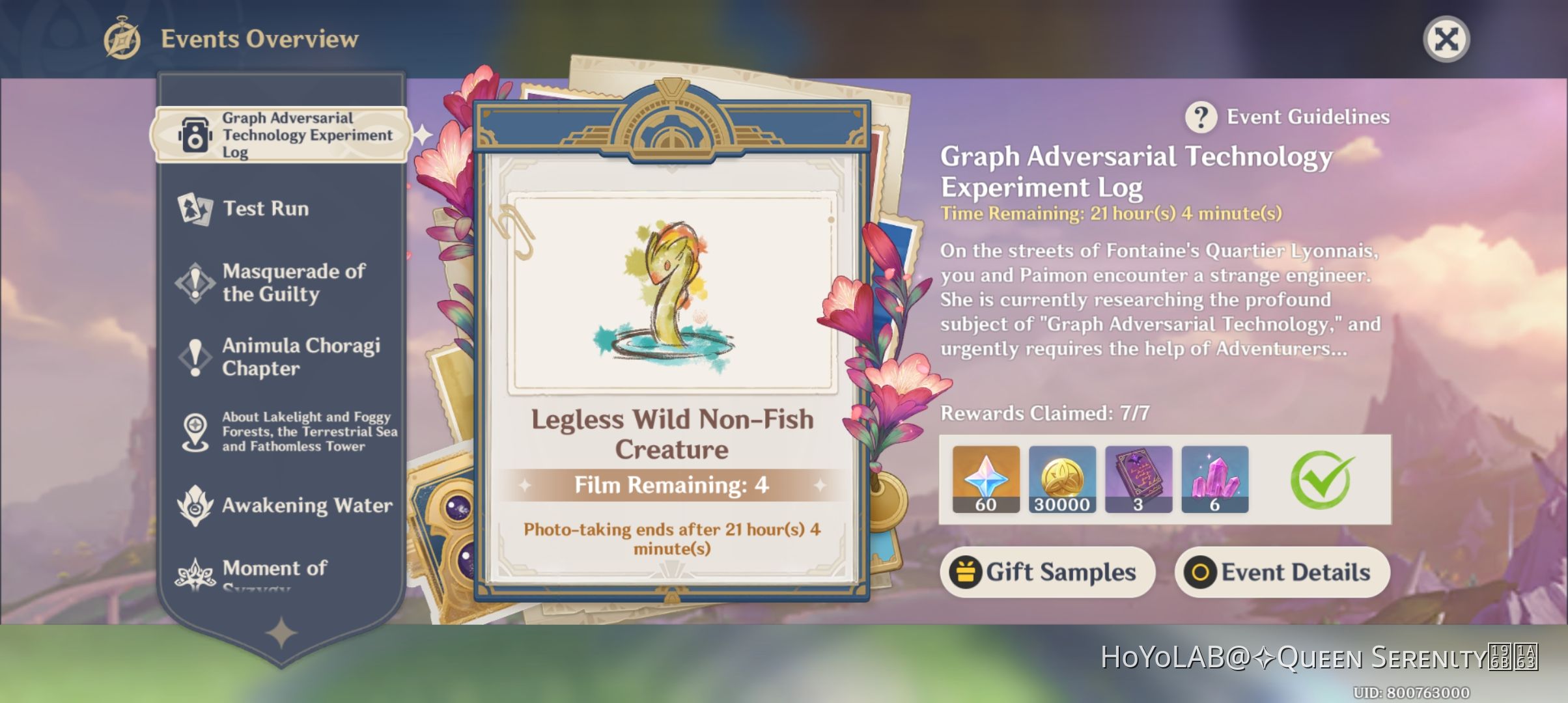 Legless wild non-fish creature easy 10 shots map location Genshin ...