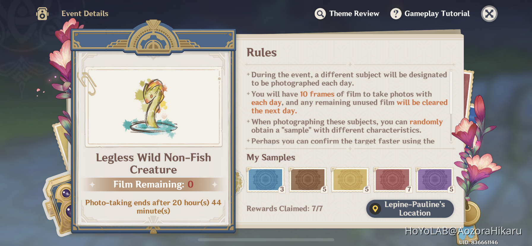 Legless Wild Non-Fish Creature | Easy Location & ASIA Server Samples ...