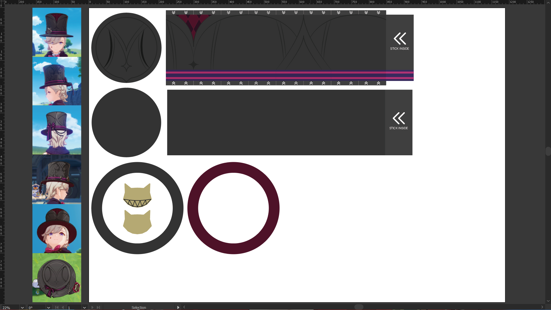 In recreation of Lyney's hat, 1:1 ratio... Genshin Impact | HoYoLAB