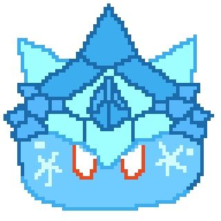 Cryo slime pixel art Genshin Impact | HoYoLAB