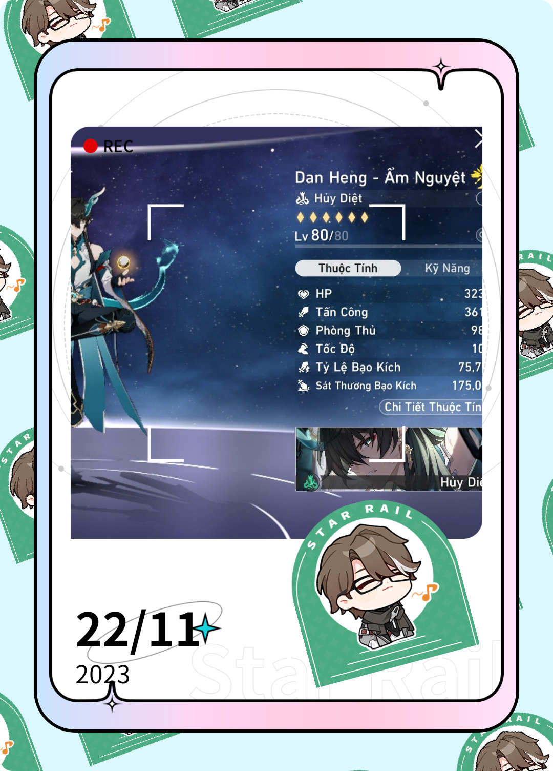 22/11 Nhật Ký -# Nhật Ký Bồi Dưỡng Nhân Vật Của Tôi Honkai: Star Rail | HoYoLAB