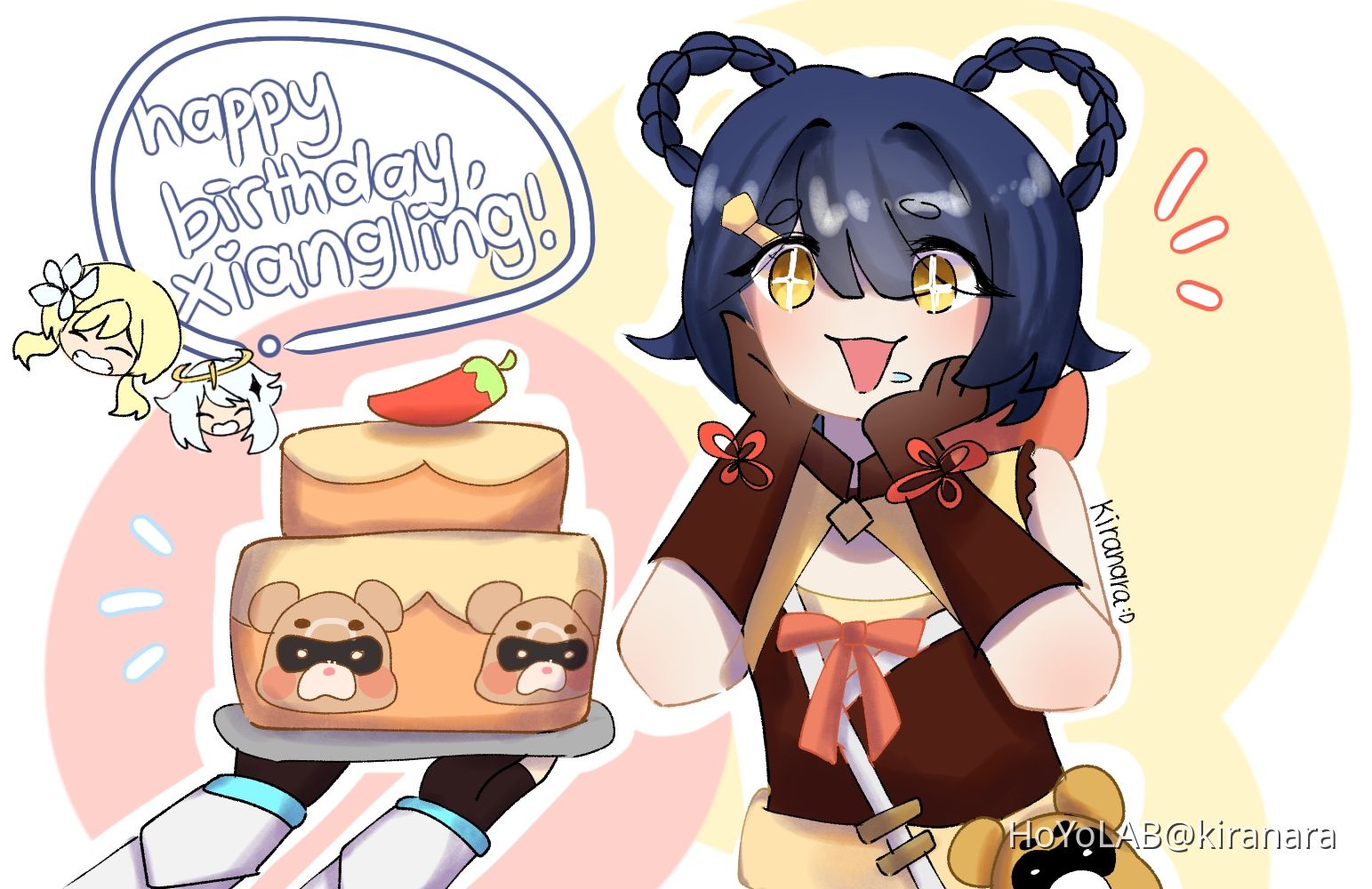 A late post Xiangling birthday art!! Genshin Impact | HoYoLAB