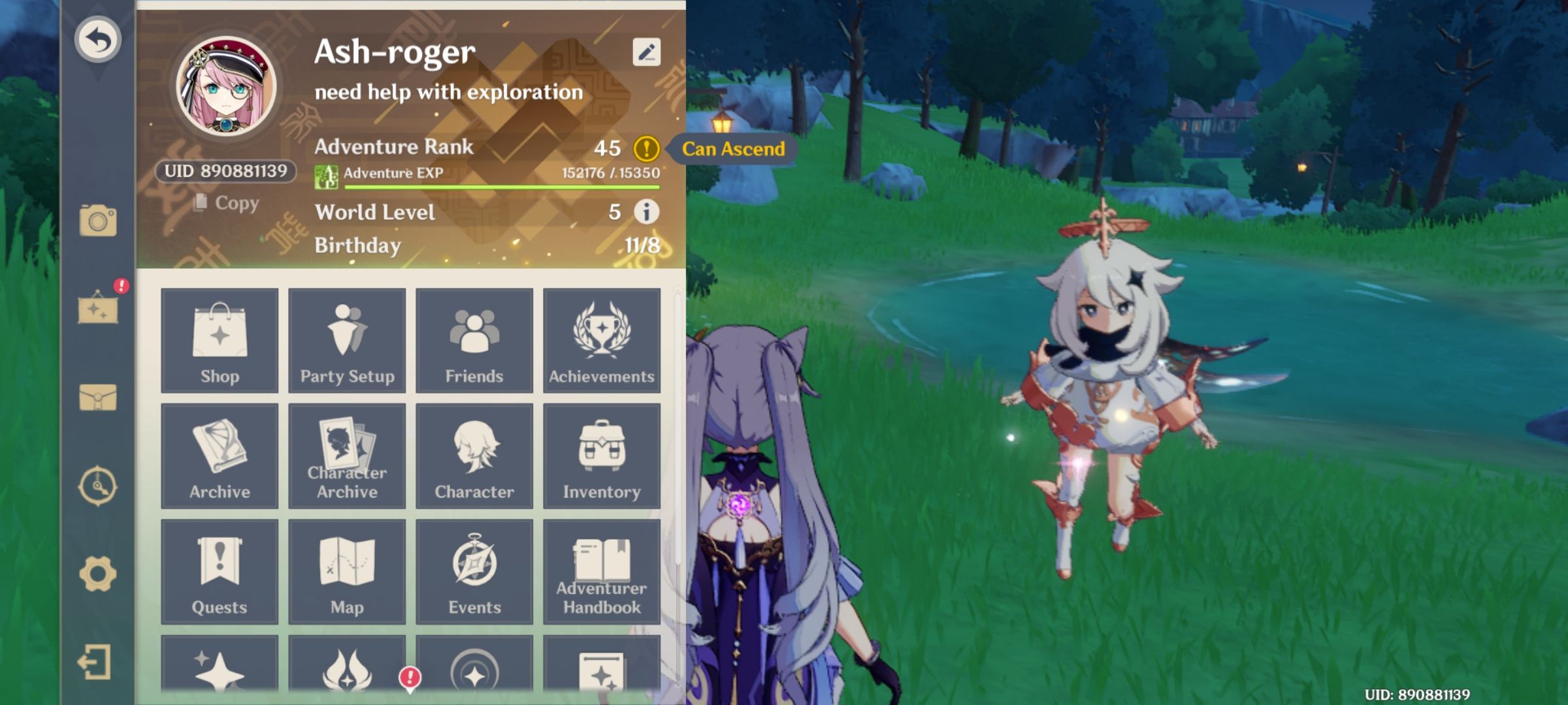 Adventure Rank Genshin Impact | HoYoLAB