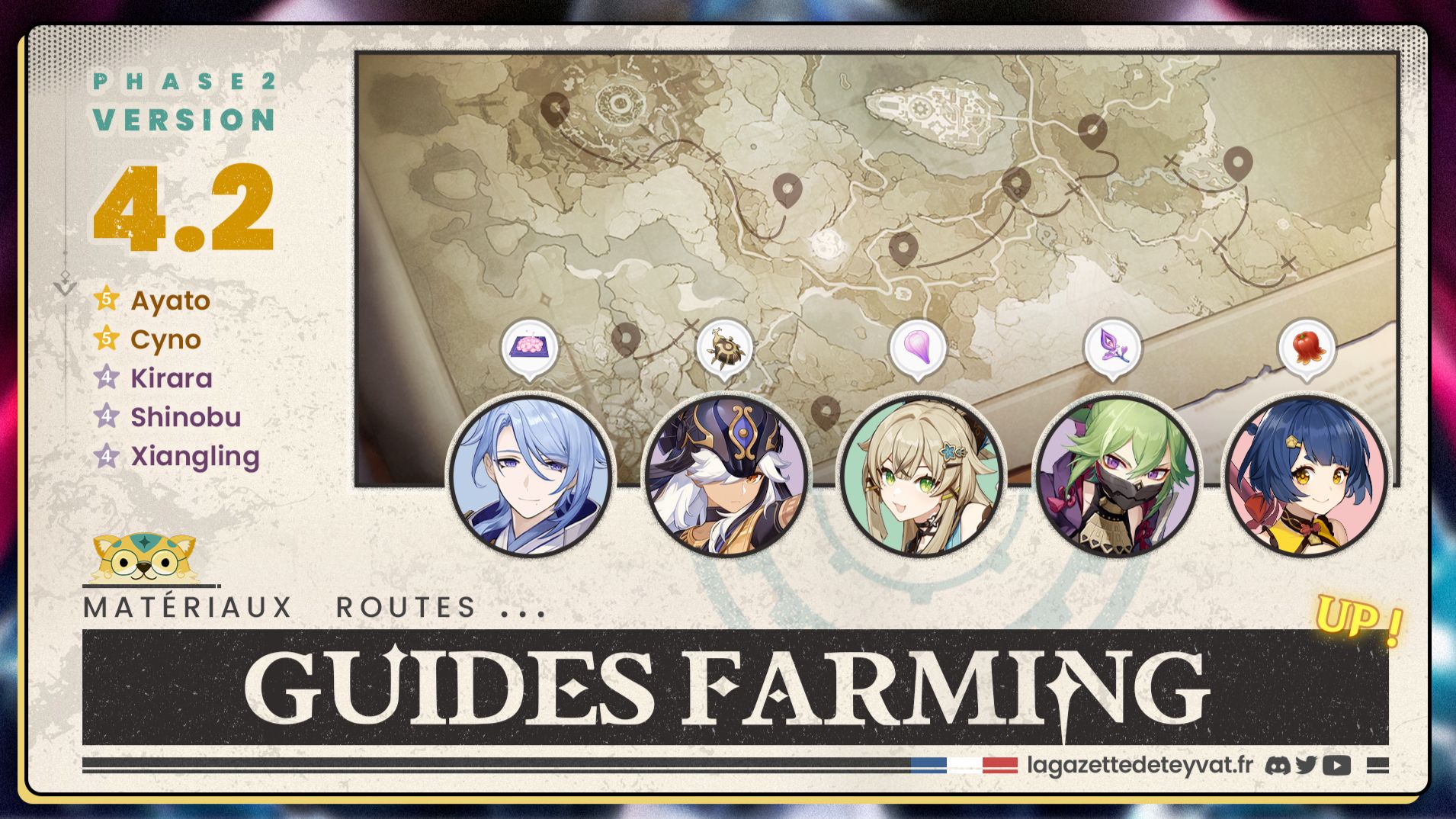 【VERSION 4.2】 Kamisato Ayato, Cyno, Kirara, Shinobu et Xiangling ― On ...