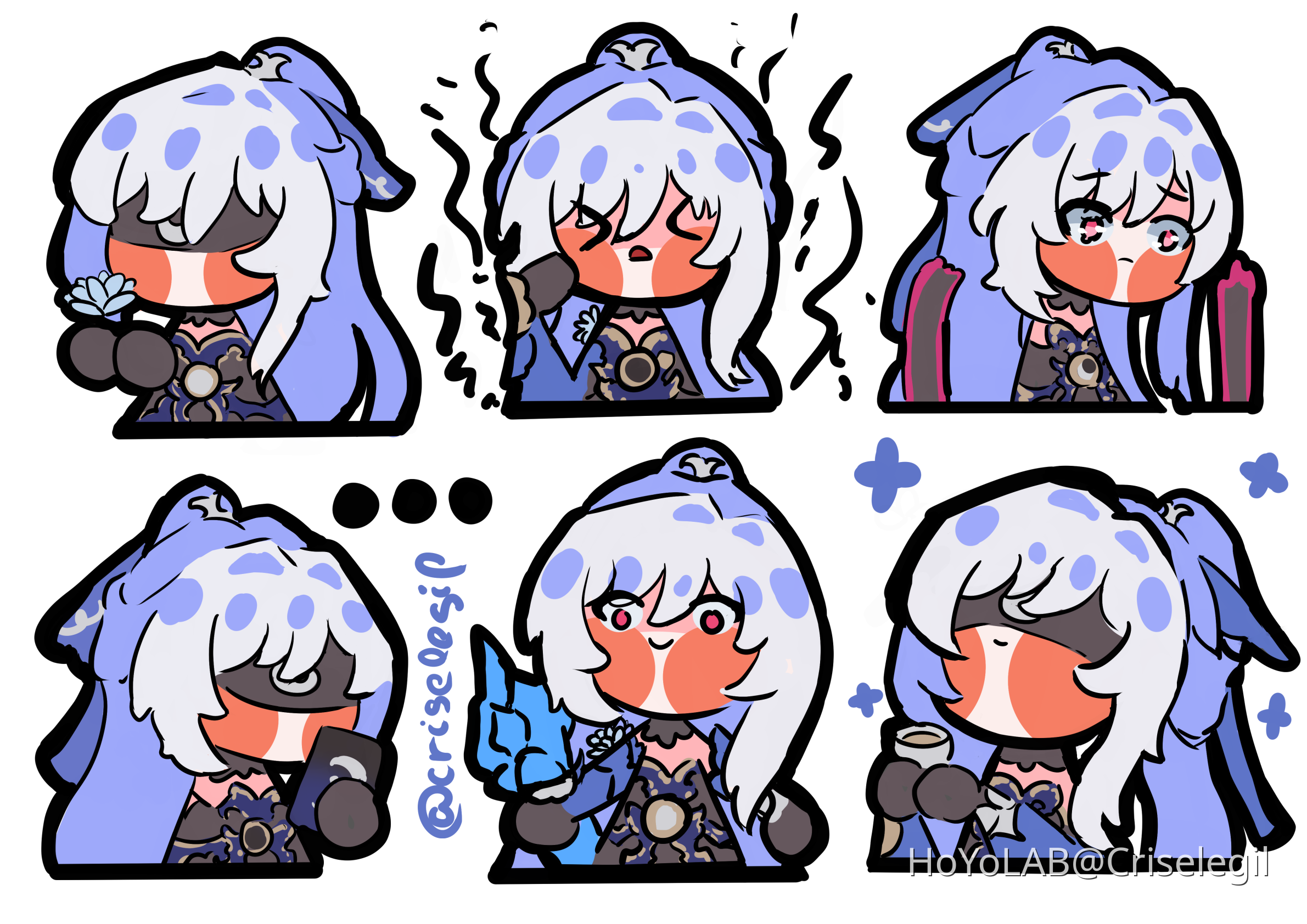 Jingliu's stickers Honkai: Star Rail | HoYoLAB