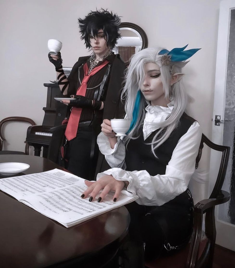 Tea time with Wriothesley and Neuvillette ☆ cosplay ☆ Genshin Impact ...