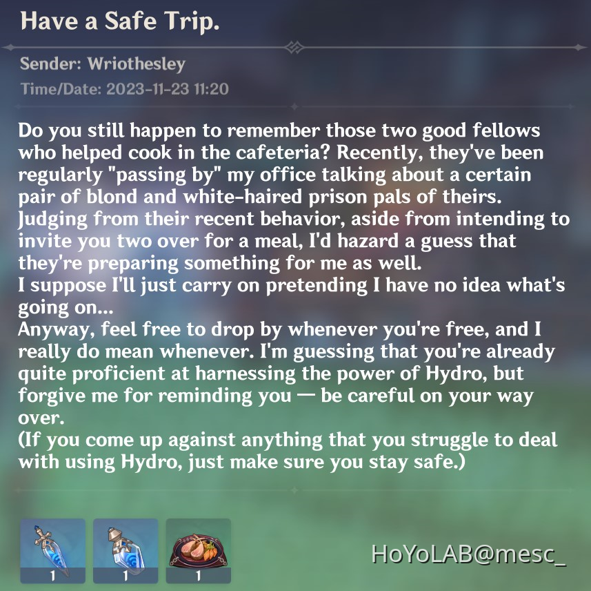 happy birthday wriothesley! Genshin Impact | HoYoLAB