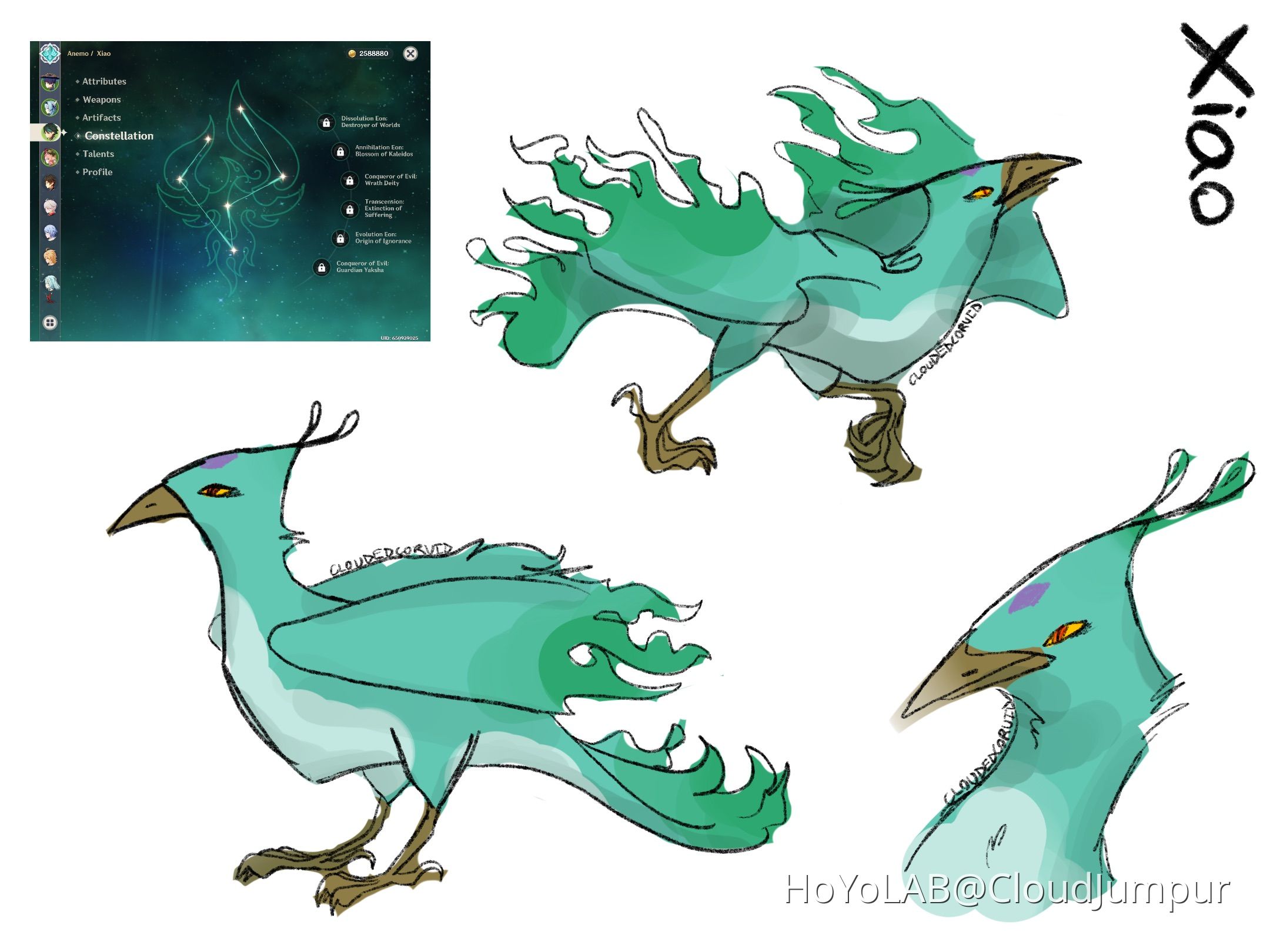 Genshin Characters as their Constellations! Genshin Impact | HoYoLAB