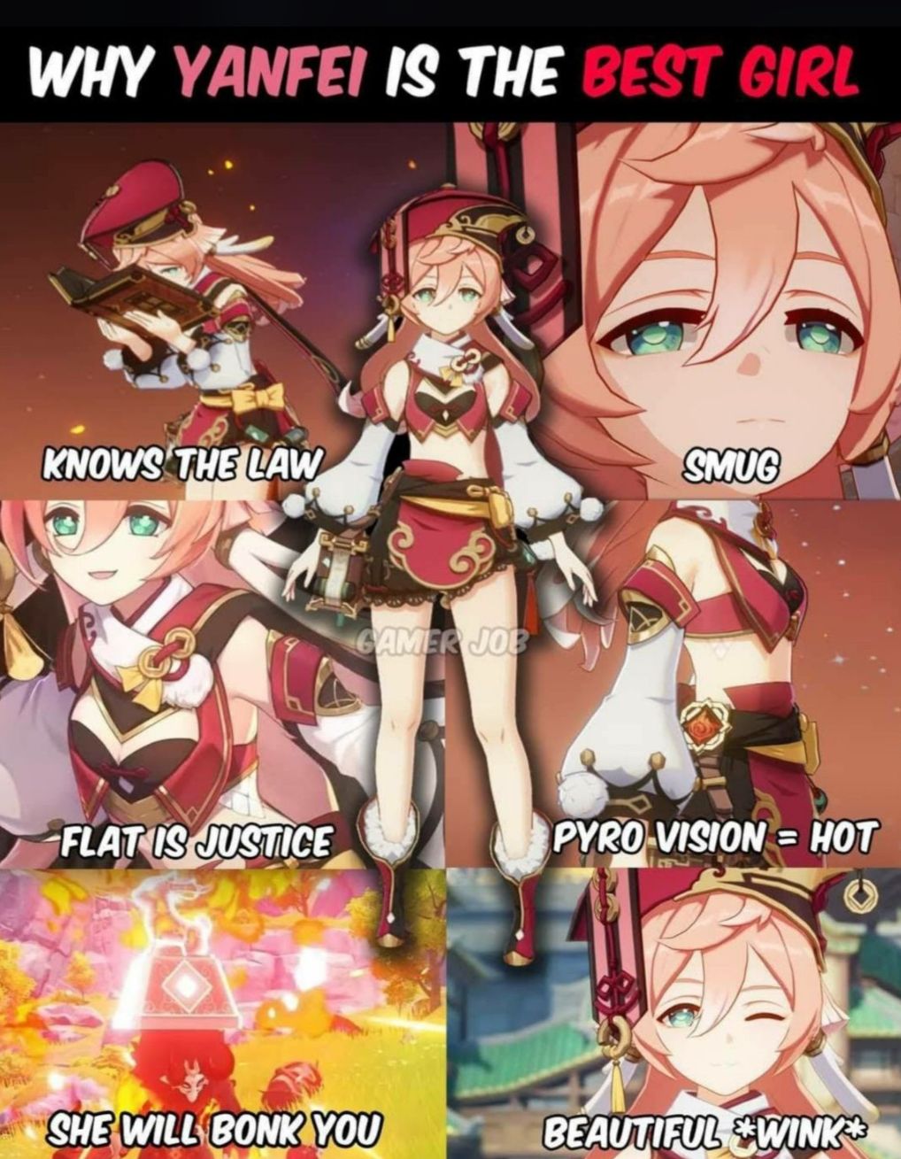 Why Yanfei is the best girl meme (not my meme credits to owners ...