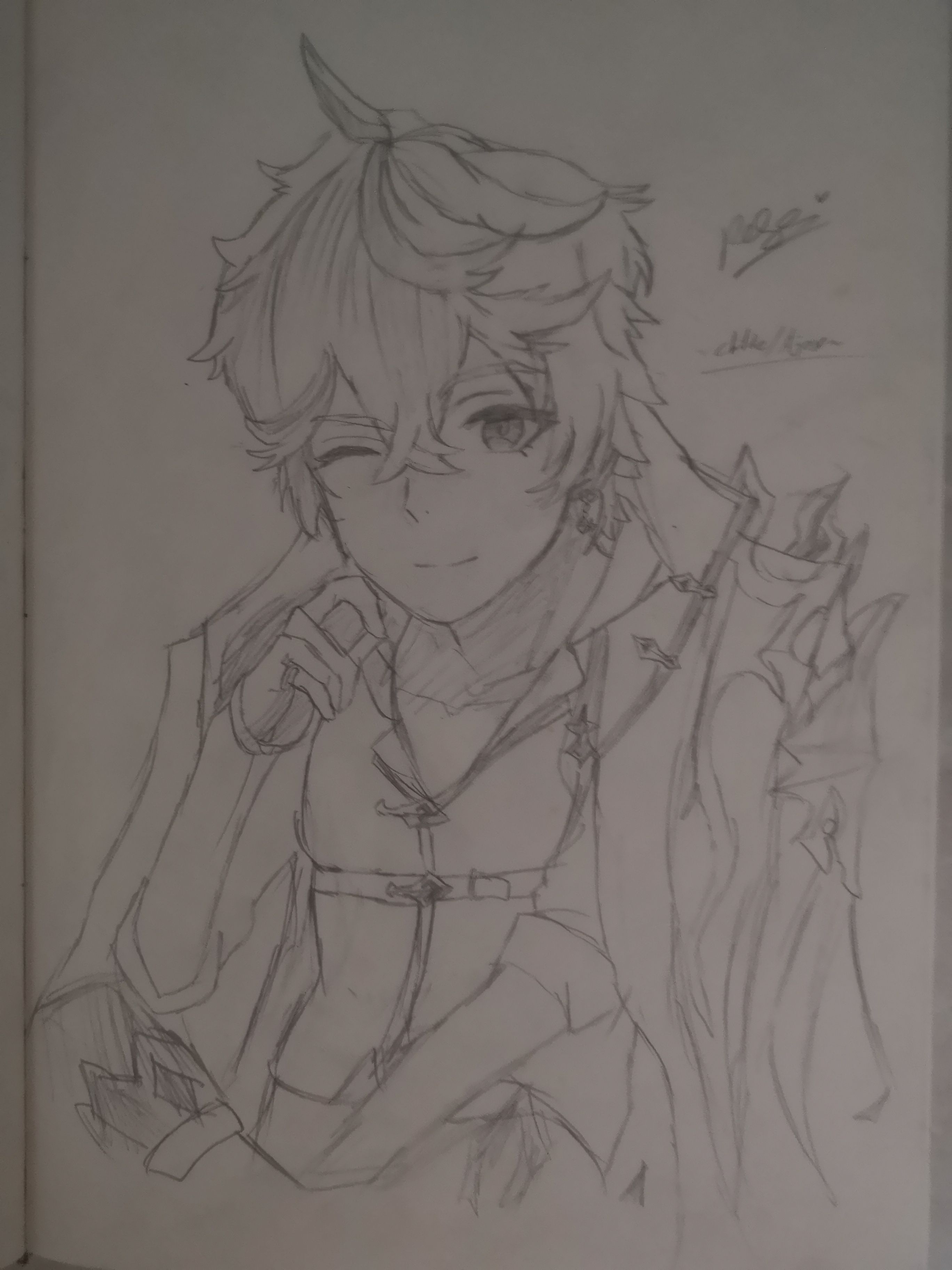 Childe drawing- Genshin Impact | HoYoLAB