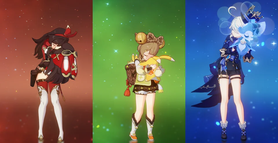 "Quick, this mascot-summoning female character needs a second idle ...