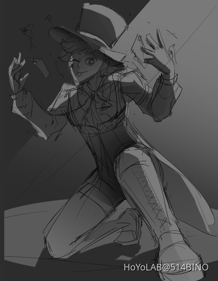 lyney sketch! Genshin Impact | HoYoLAB