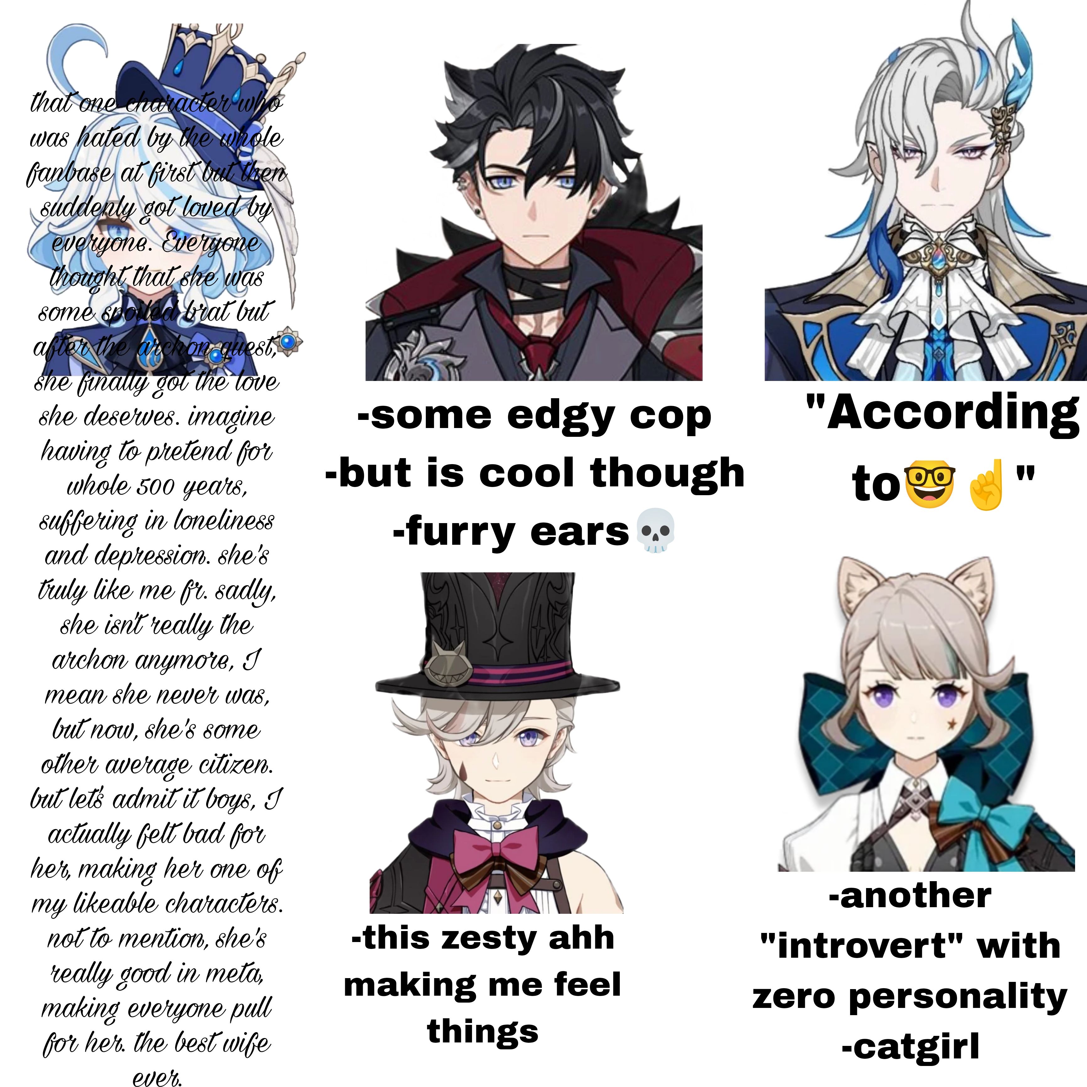 Some of the Fontaine characters explained in an easier way Genshin ...