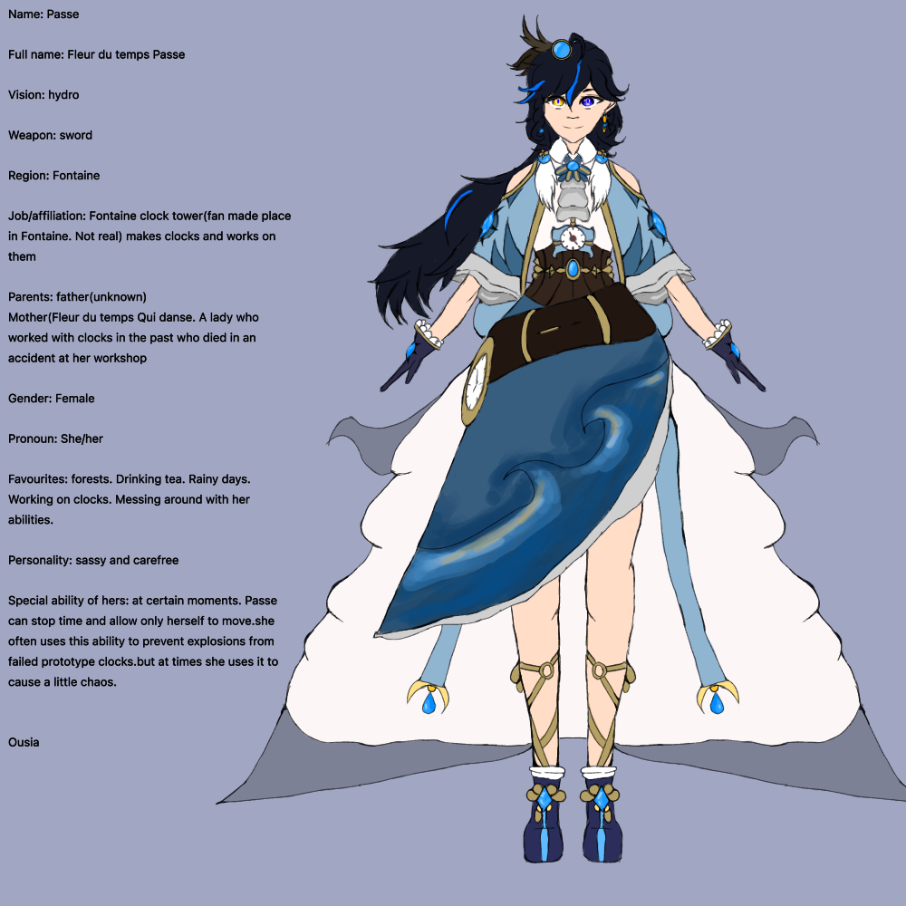 Made a constellation for my oc Genshin Impact | HoYoLAB