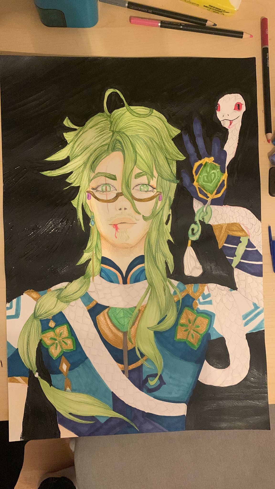 My baizhu's fan art Genshin Impact | HoYoLAB