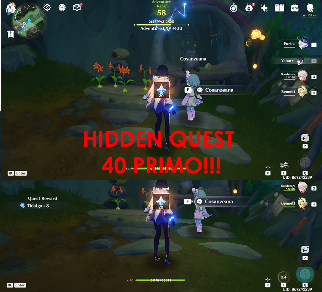 Hidden Quest and 40 Primos!!! Genshin Impact | HoYoLAB