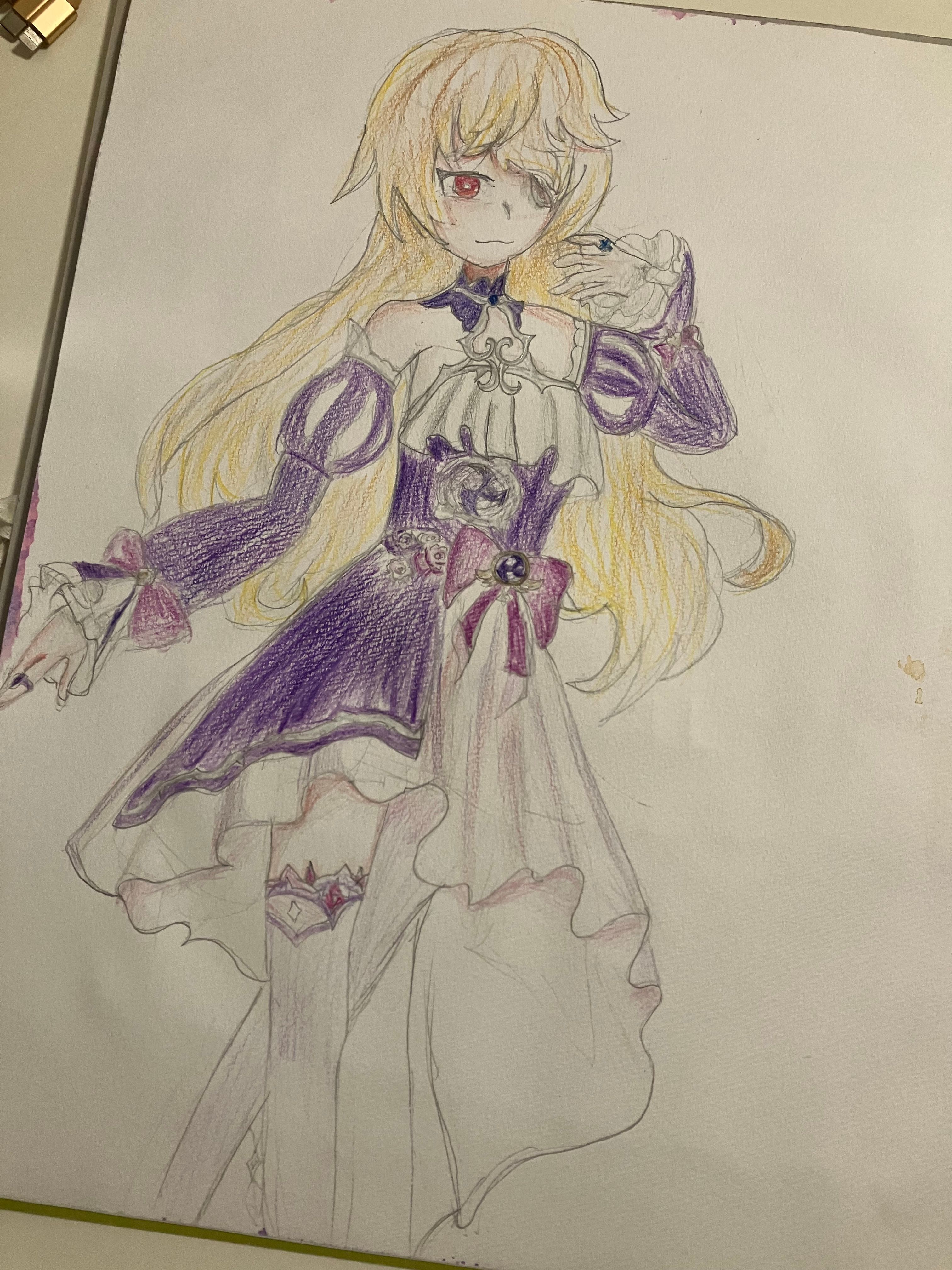 draw Fischl a new cloth X3 Genshin Impact | HoYoLAB