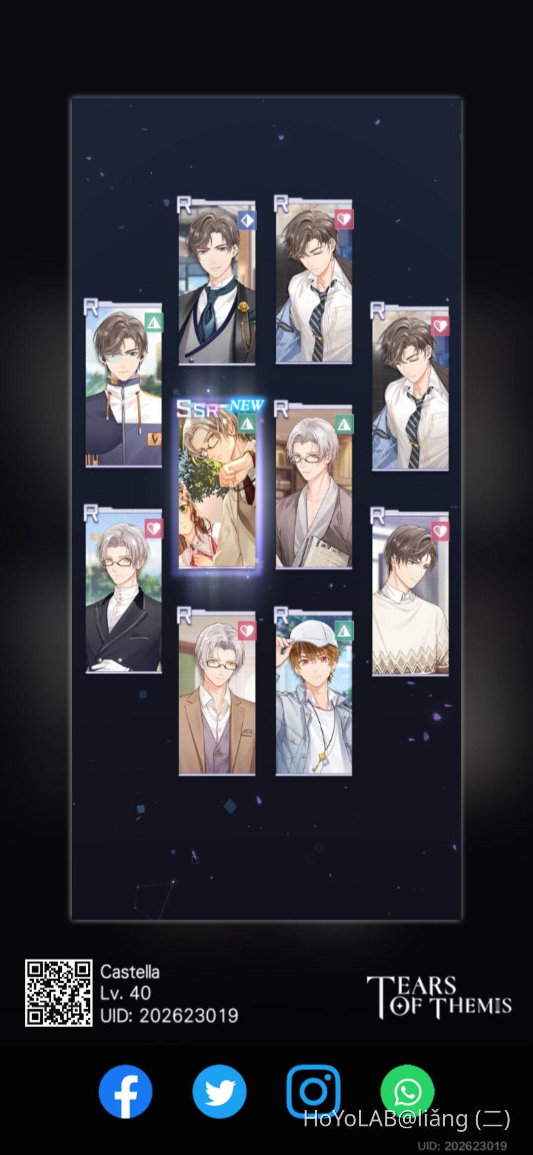 Got another Vyn SSR card :> (Cards Collection pt. 3) Tears of Themis ...