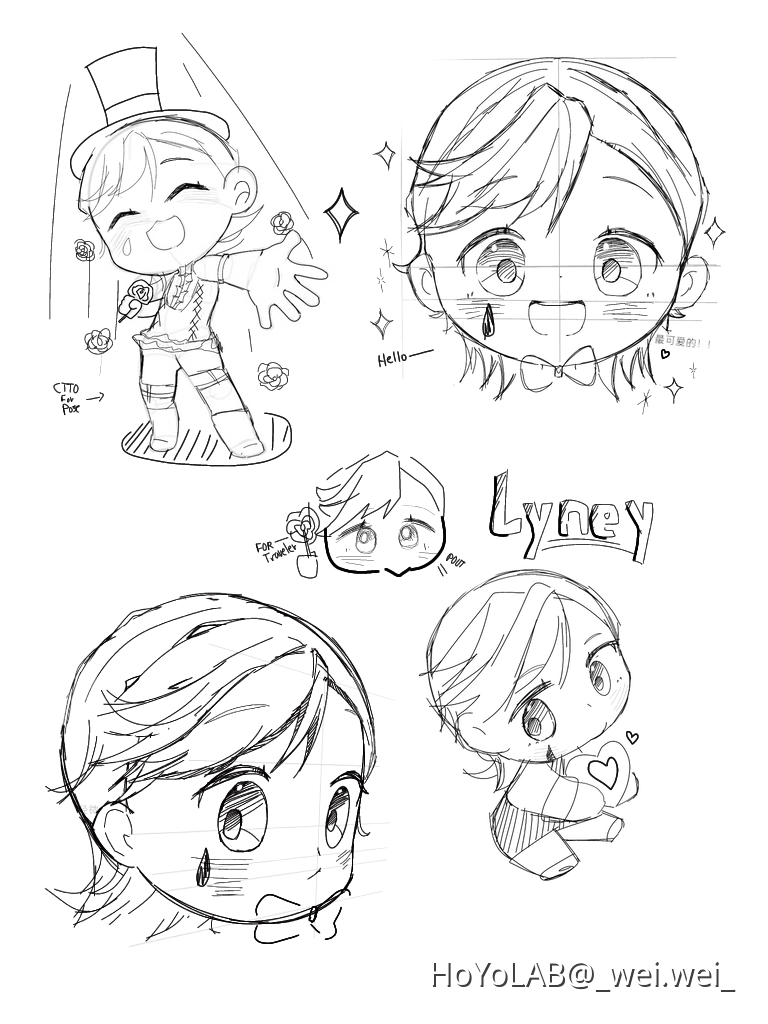 Lyney chibi Genshin Impact | HoYoLAB