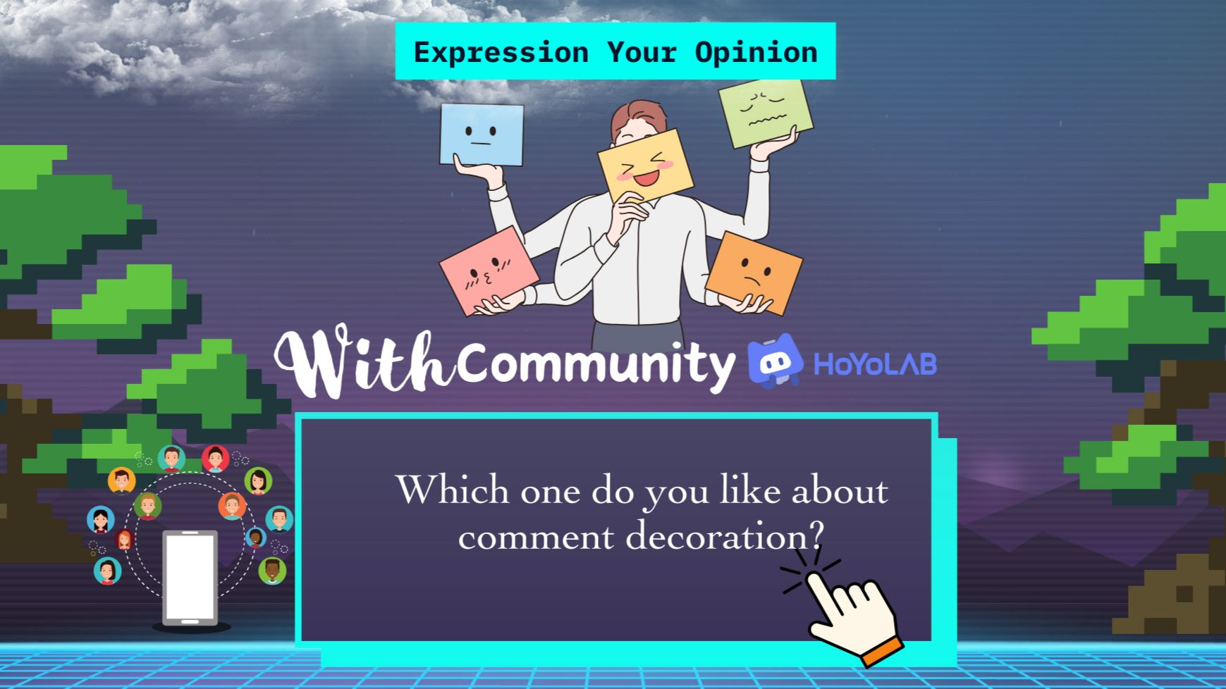 (Expression your opinion) Which one do you like about comment decoration? | Guide Introduce ...