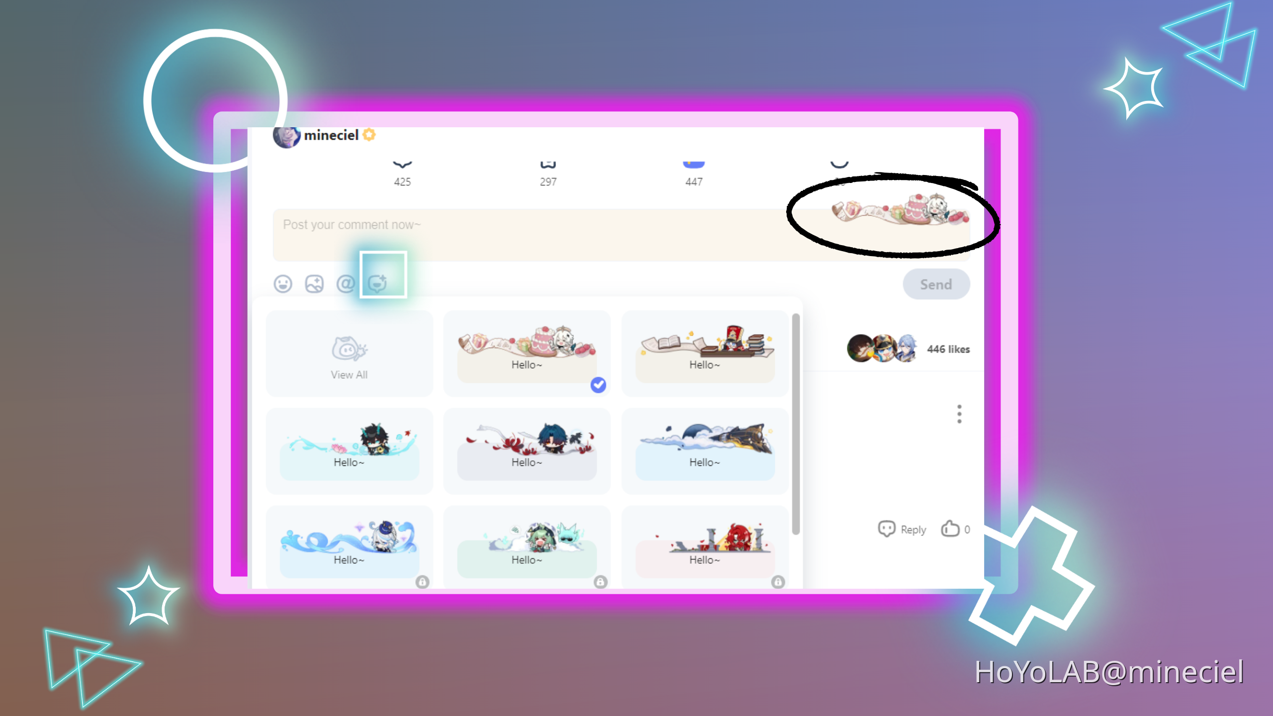 (Expression your opinion) Which one do you like about comment decoration? | Guide Introduce ...