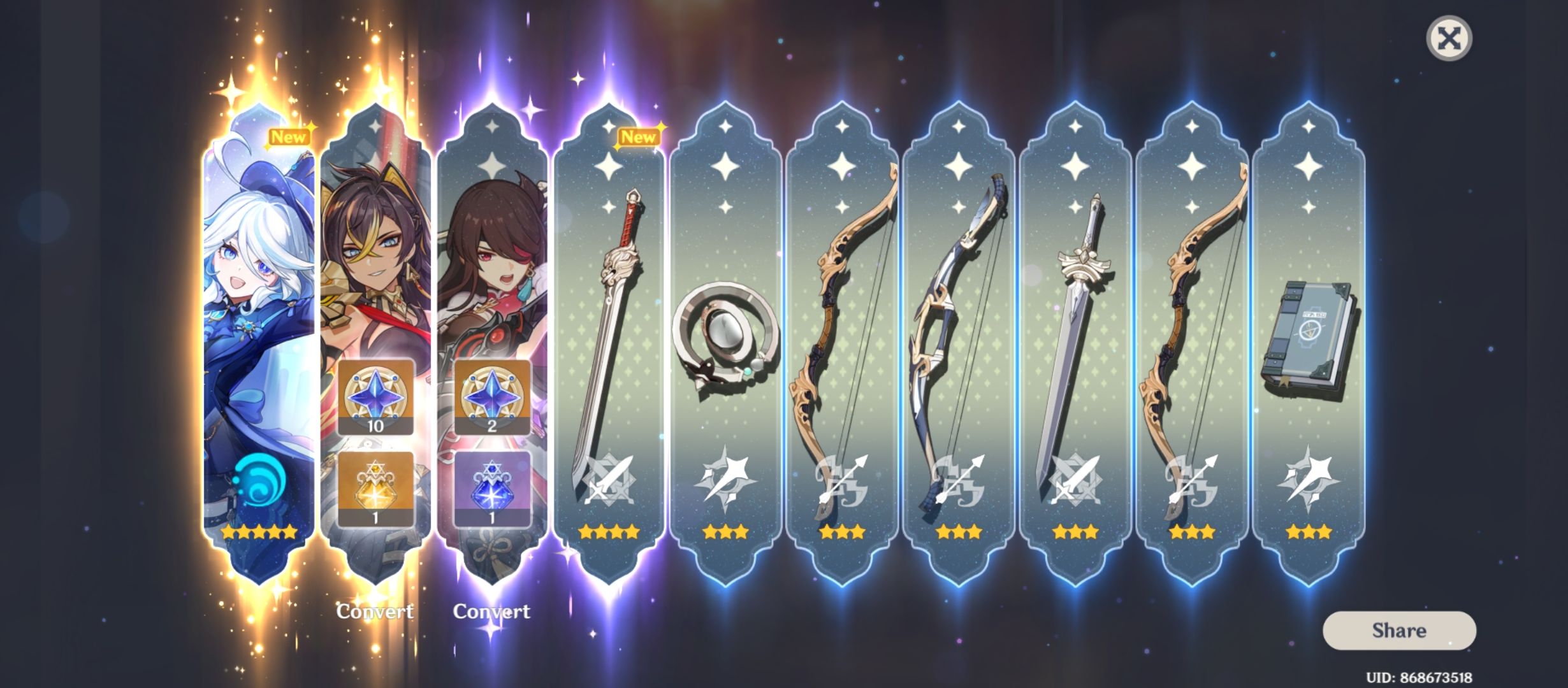 What I got again after losing 50/50 from my 1st Dehya to another 10 pull? Genshin Impact | HoYoLAB