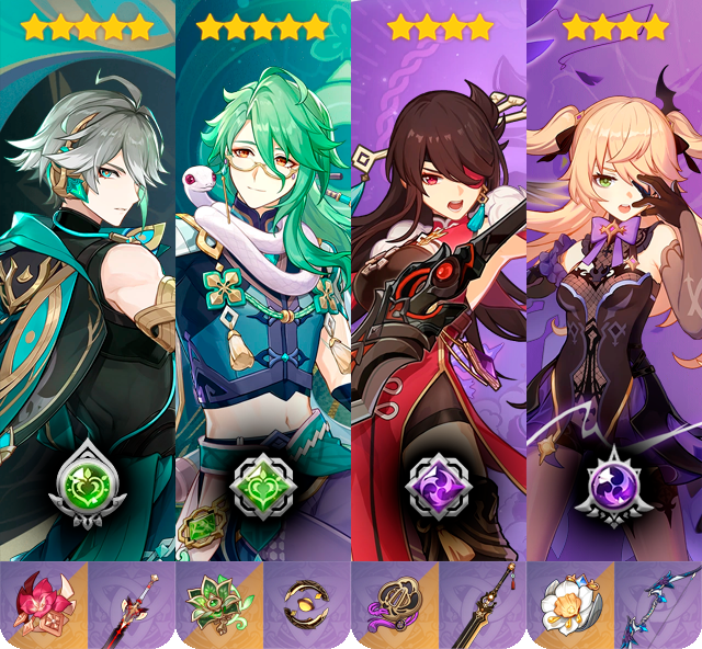 [3.6] Rotación ֎ -Quicken Alhacén- ֎ Alhacén Baizhu Beidou Fischl ...