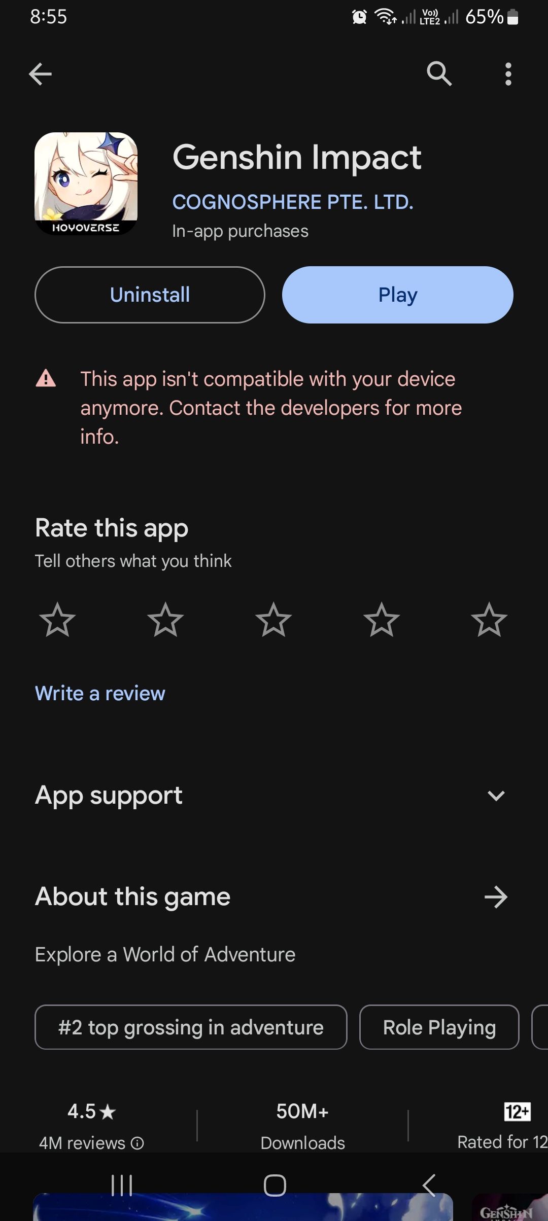 Yay I illegally installed Genshin on my 32 bit phone!! W- Wait, so it still doesn't work ...