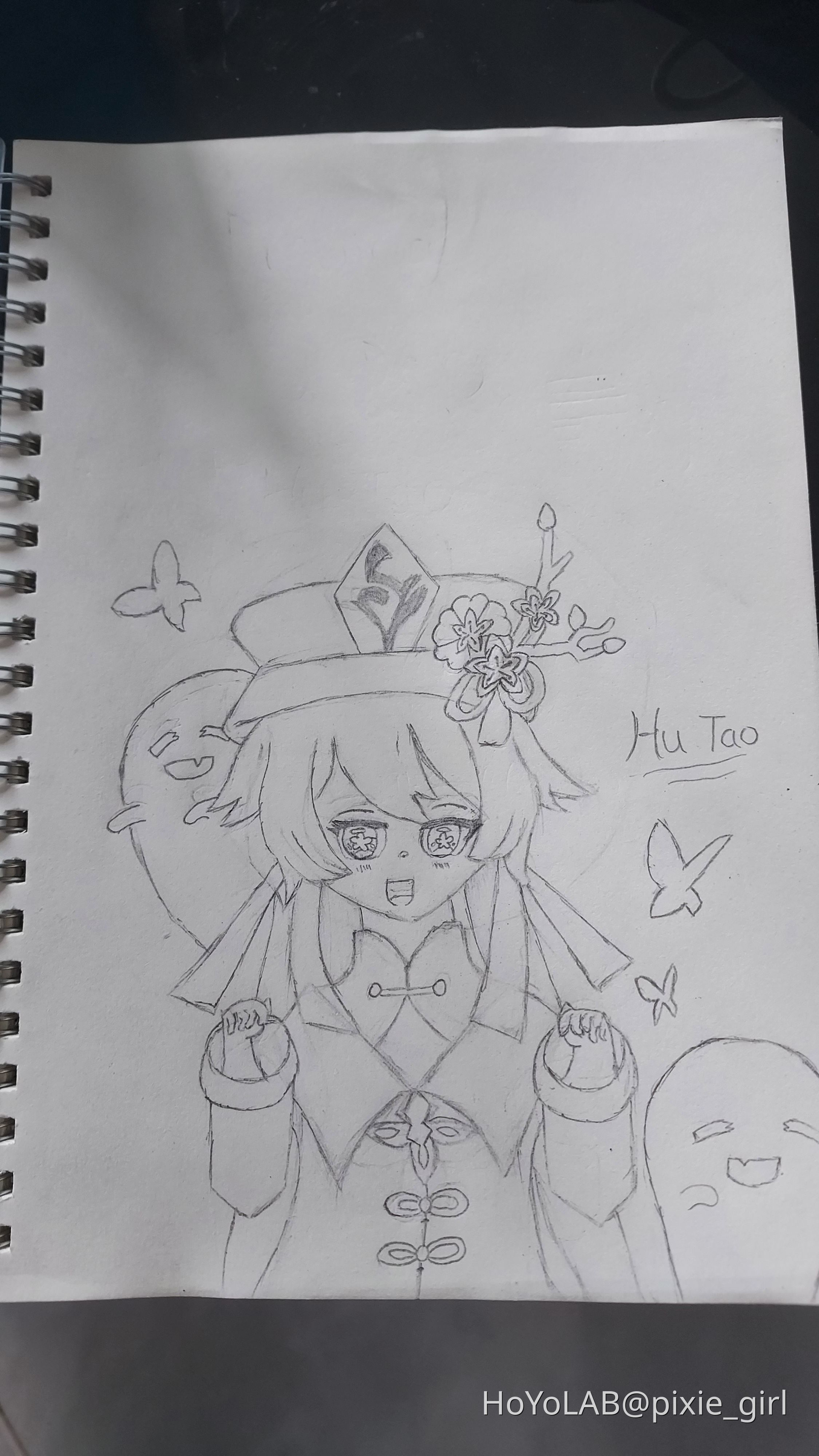 guys no hate but I tried to draw Hu Tao! | HoYoLAB