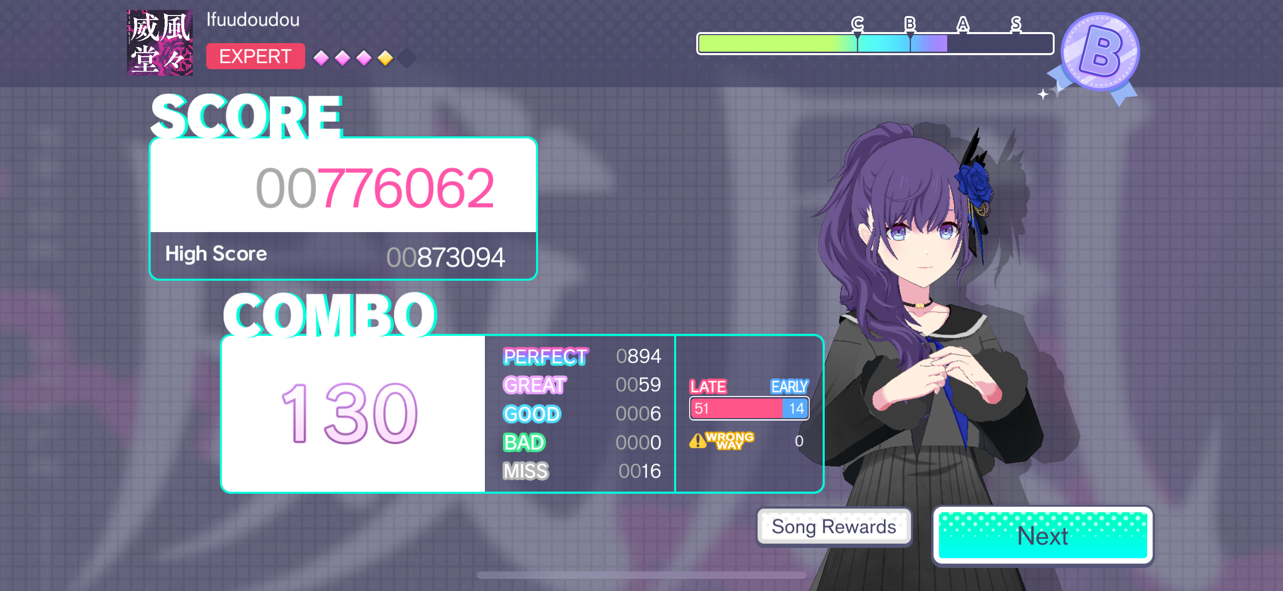 I tried to play ifuudoudou on master but with no sound + index fingers ...