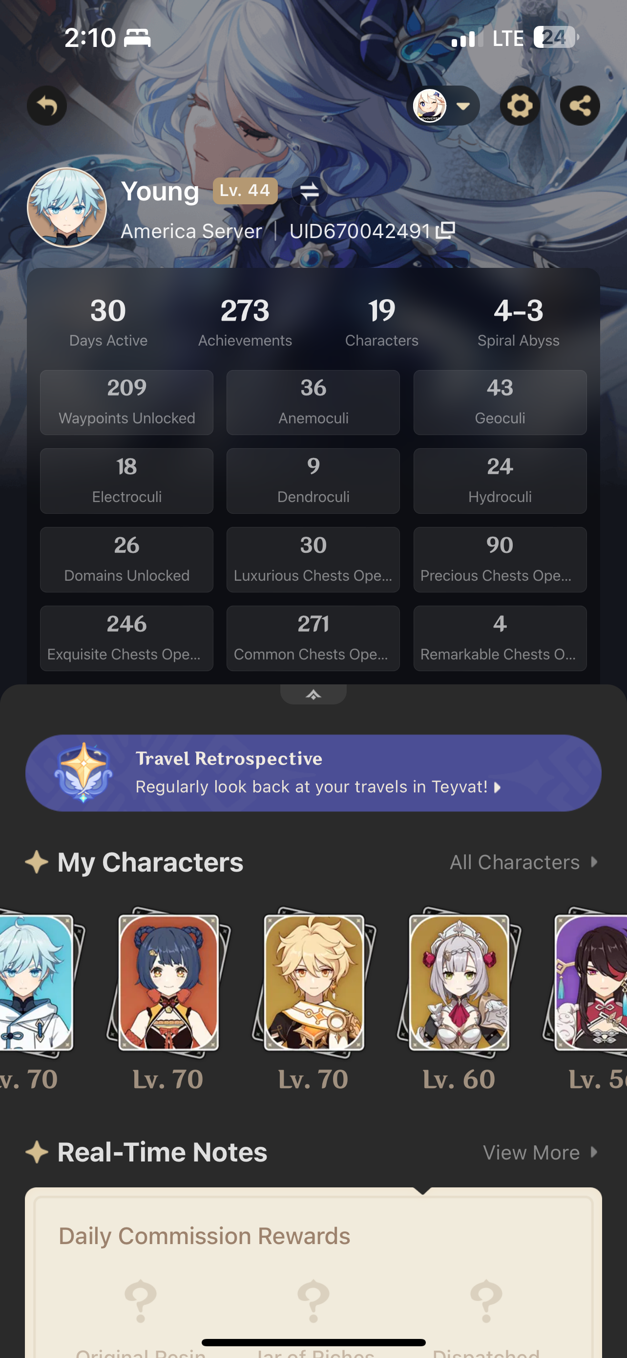 30 days playing and look at my progress Genshin Impact | HoYoLAB