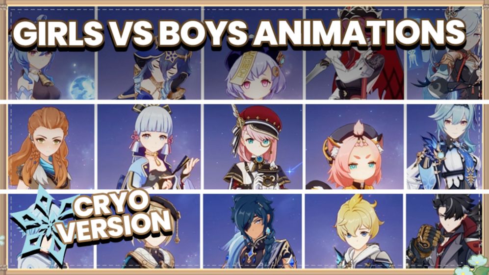 【Minigame】 Your favorite Cryo character animation — Girls VS Boys ...