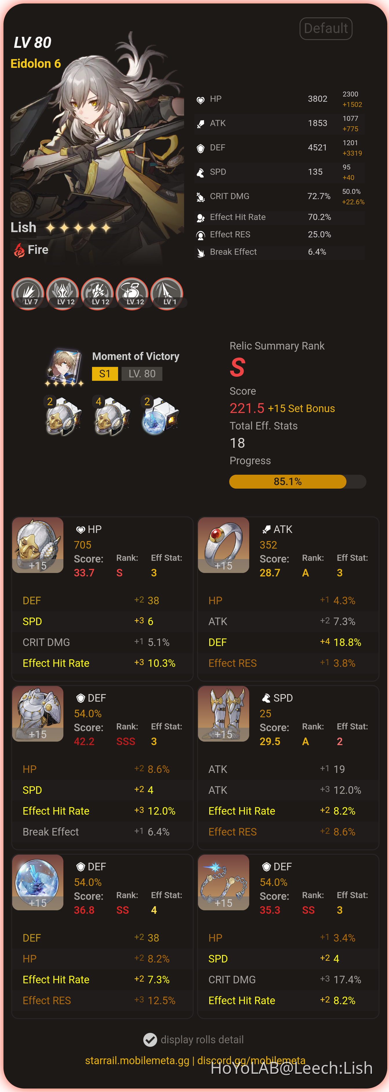 Well build Stelle (Preservation) Honkai: Star Rail | HoYoLAB
