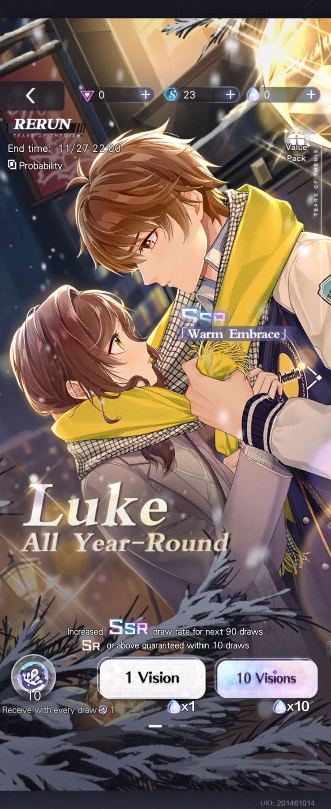 SSR Luke Tears of Themis | HoYoLAB