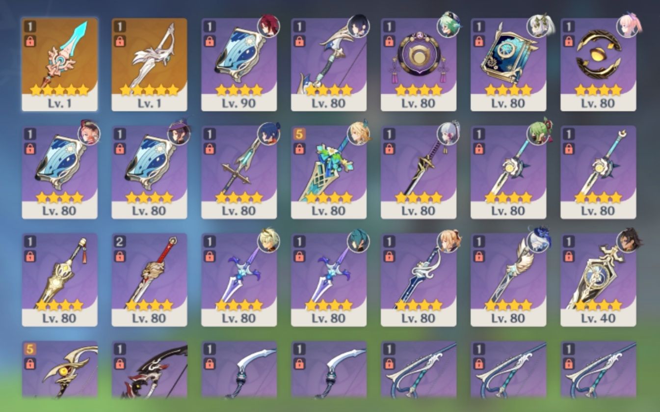 should I get any of these weapons to level 90? Genshin Impact | HoYoLAB