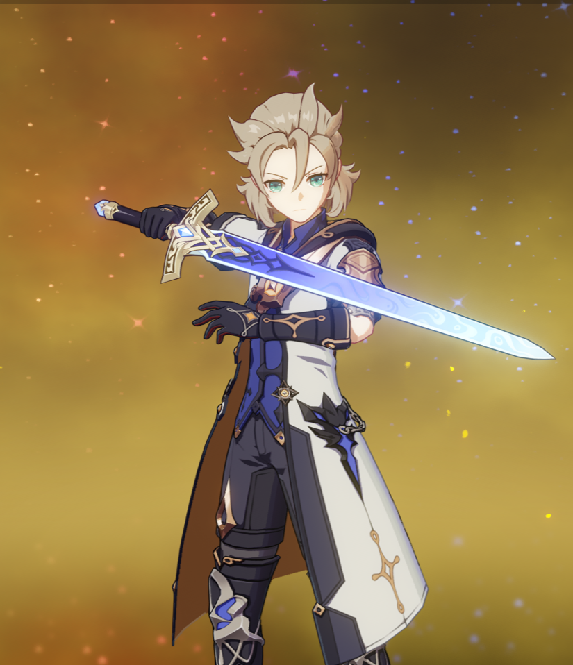 Okay why does this sword looks so good on Albedo? Genshin Impact | HoYoLAB