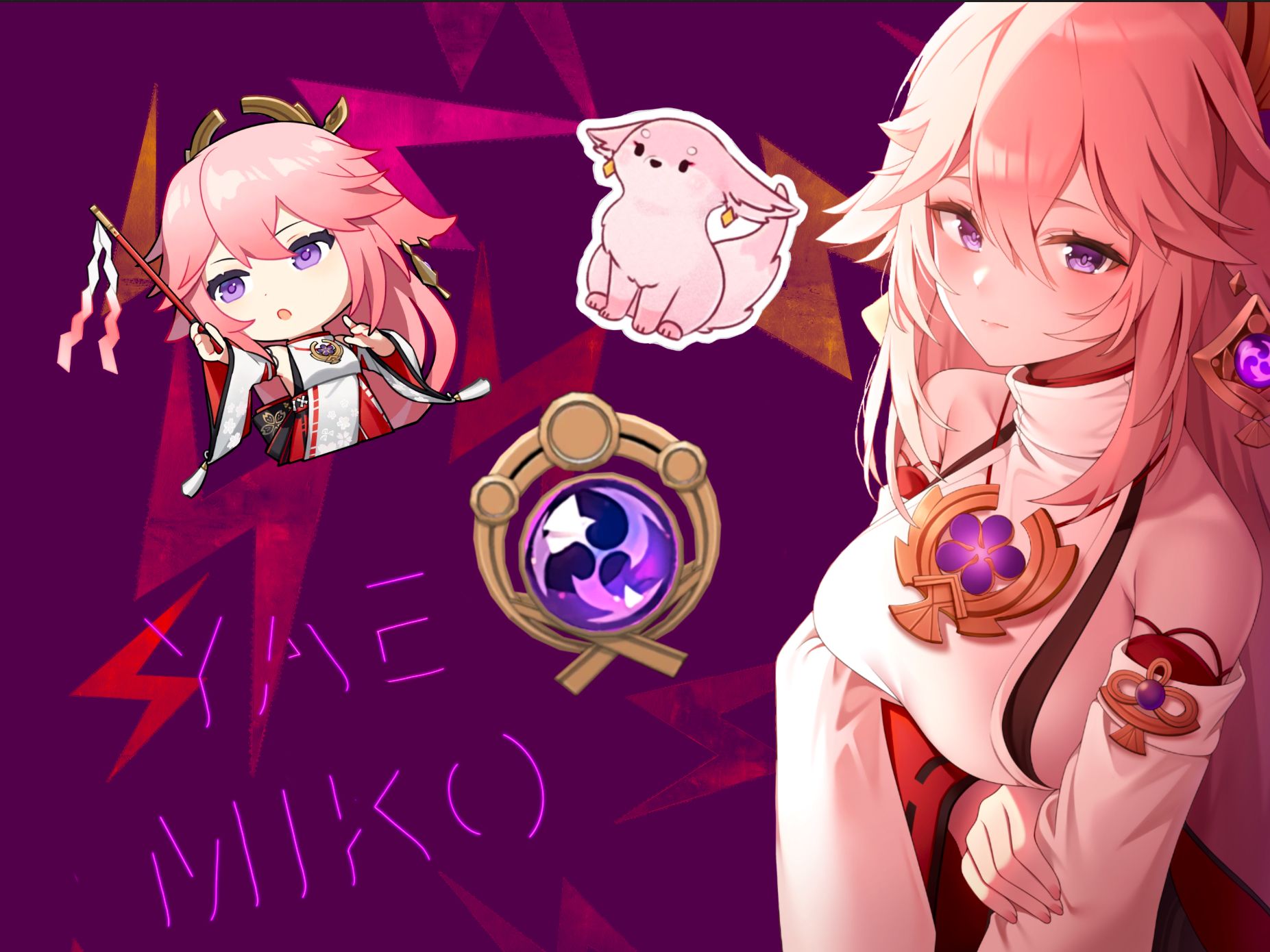 Yae miko background Genshin Impact | HoYoLAB