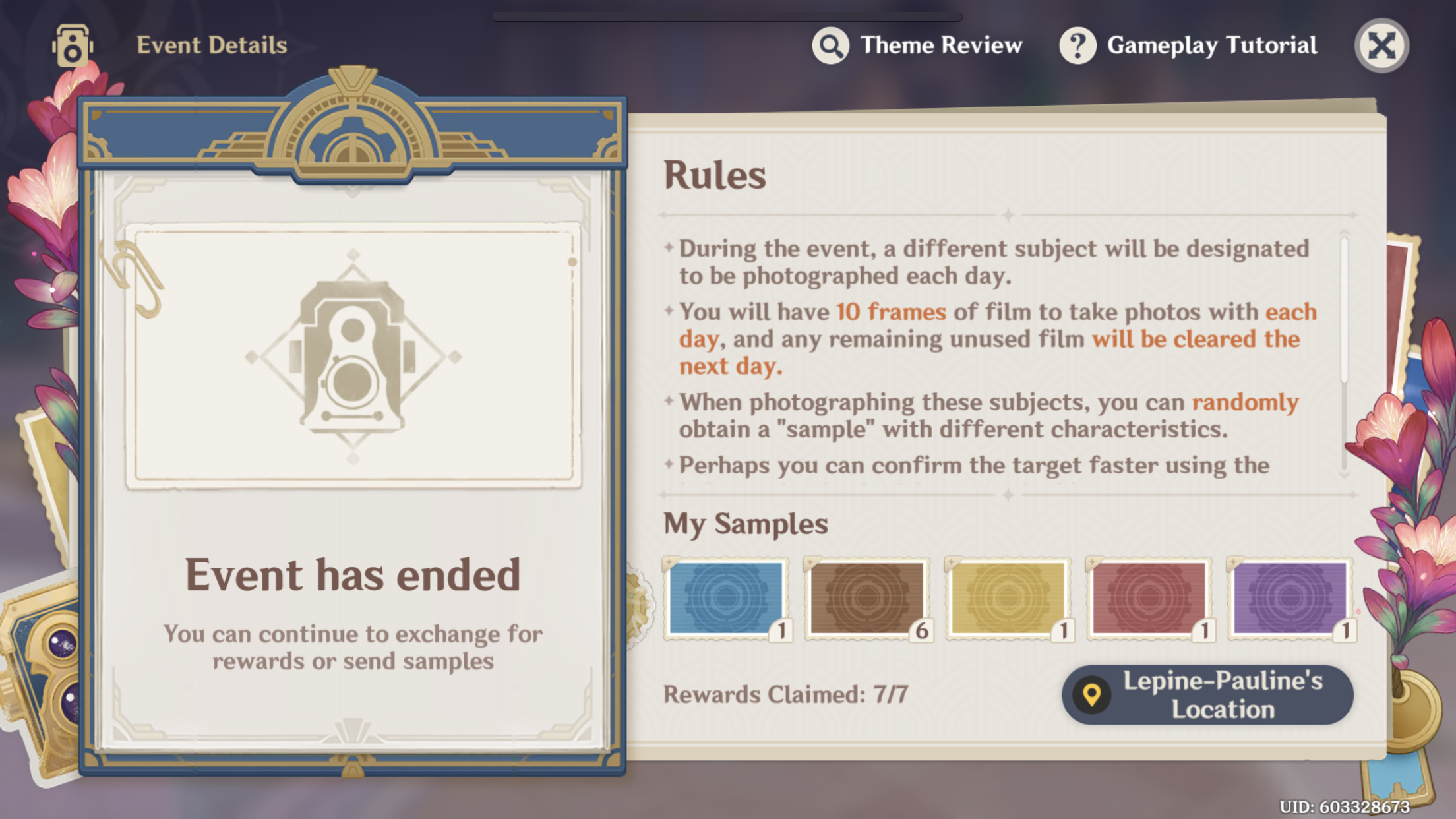 Event Samples Genshin Impact | HoYoLAB